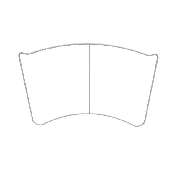 Custom Printed 2.4m Curved Fabric Display