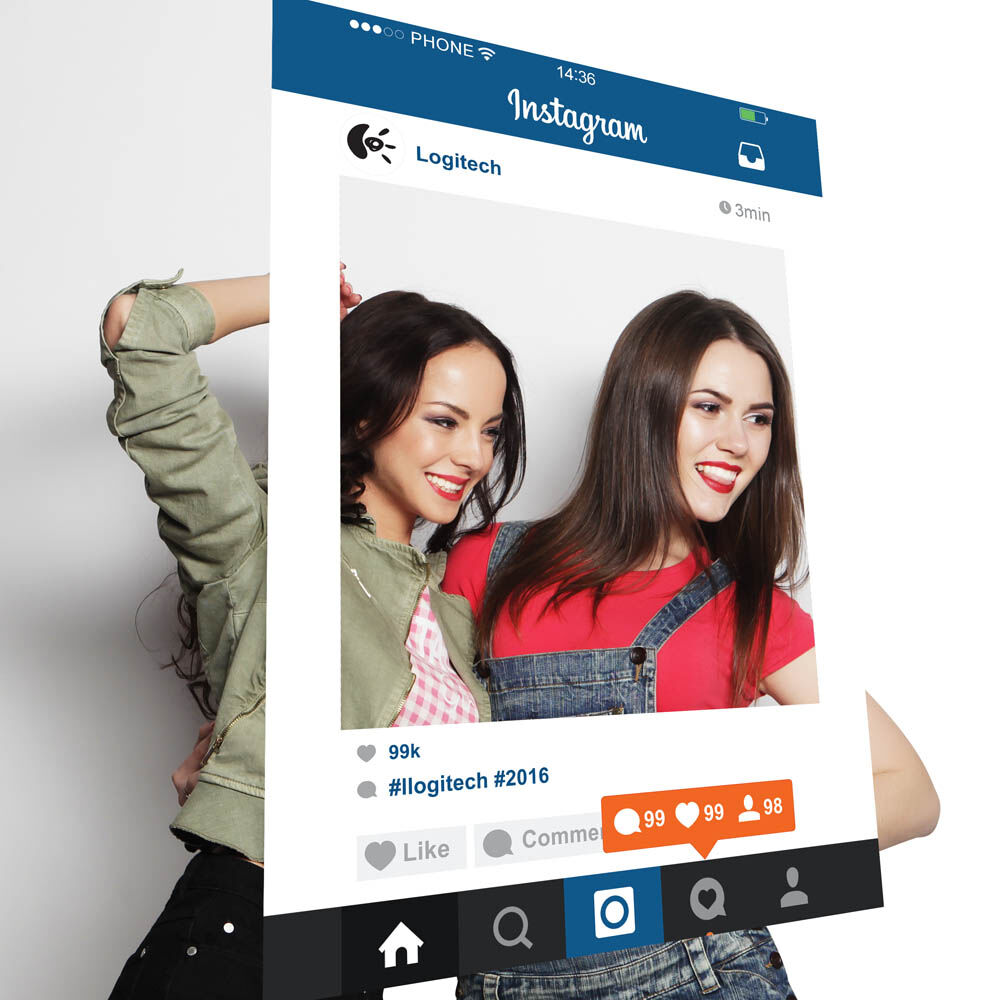 Custom Printed Selfie Frame Photo Board