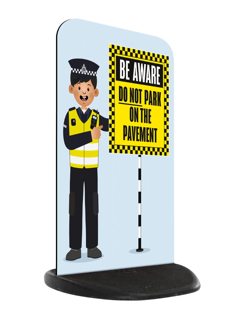 Ready-Printed No Parking School Pavement Signs – Keep Children Safe